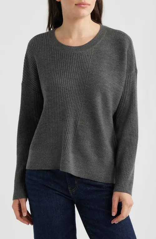 Eileen Fisher Merino Wool Crewneck Sweater - Ash