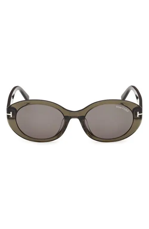 TOM FORD Oval Sunglasses - Transparent Green
