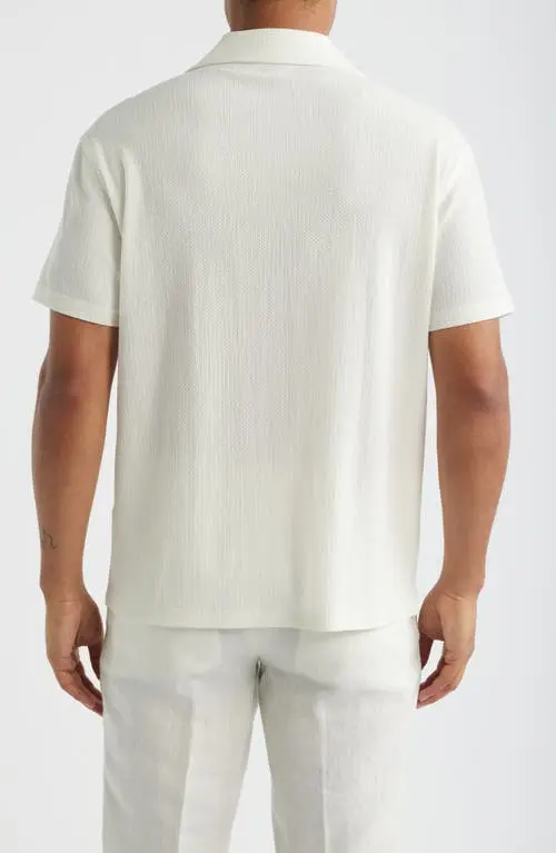 REISS Coast Graphic Print Short Sleeve Button-up Shirt