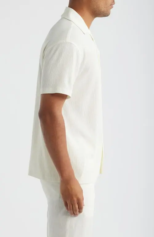 REISS Coast Graphic Print Short Sleeve Button-up Shirt
