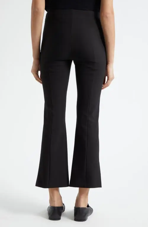 Vince Mid Rise Crop Flare Pants With Side Split Hem