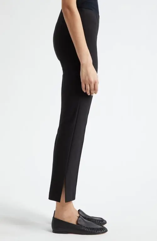Vince Mid Rise Crop Flare Pants With Side Split Hem