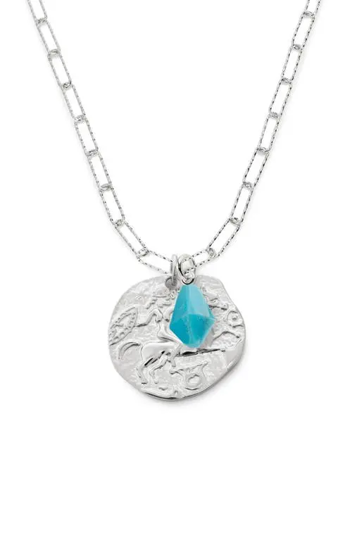 Monica Vinader Goddess Coin Pendant Necklace - Sterling Silver