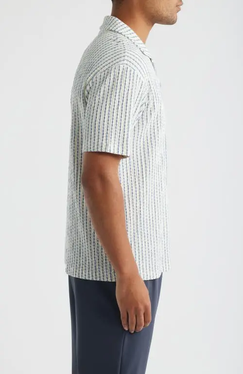 REISS Tower Seersucker Camp Shirt