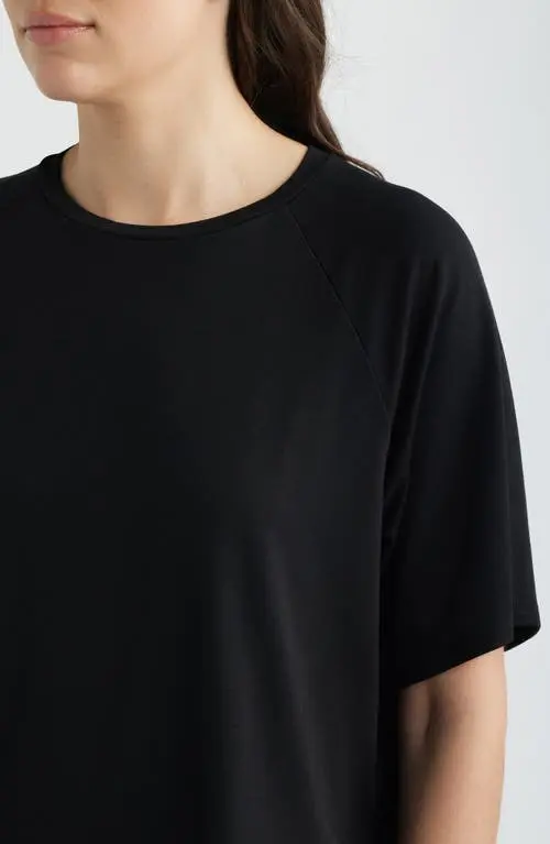 Eileen Fisher Short Sleeve Crewneck Top - Black