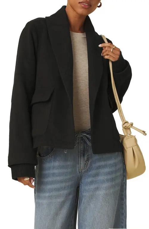 Splendid Crop Icon Coat - Black