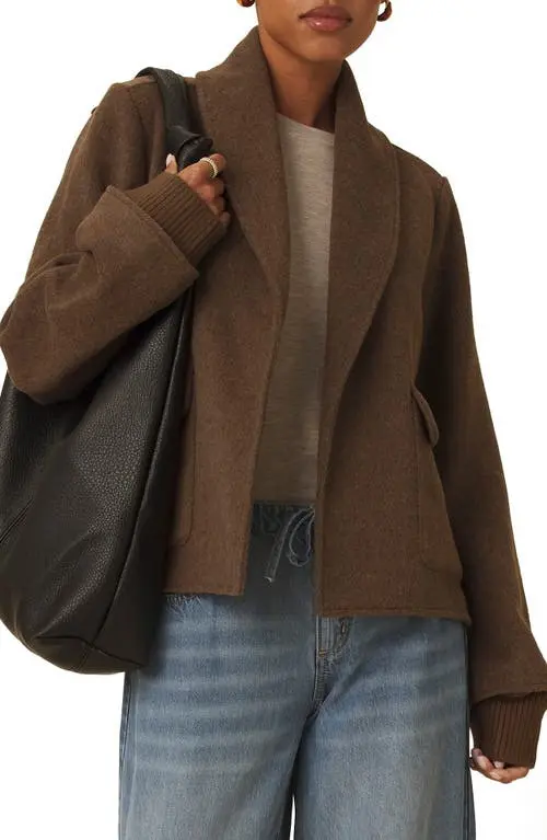 Splendid Crop Icon Coat - Truffle