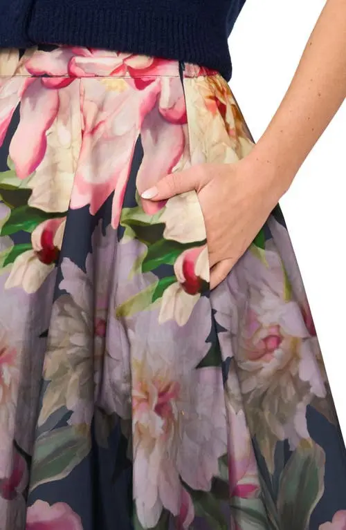 Ted Baker London Ida Floral Circle Midi Skirt