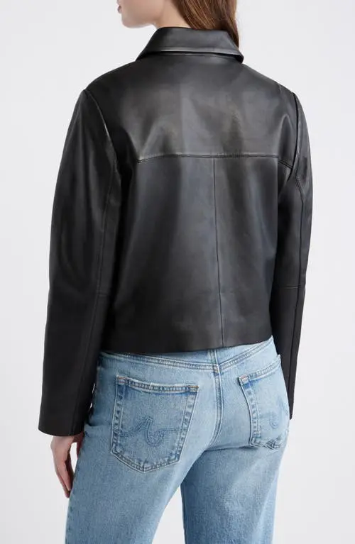 Madewell Shrunken Leather Zip Jacket