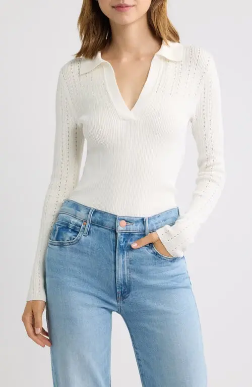 Madewell Johnny Collar Sweater - Lighthouse