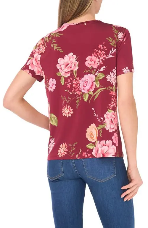 Ted Baker London Eva Floral T-shirt - Beet Red
