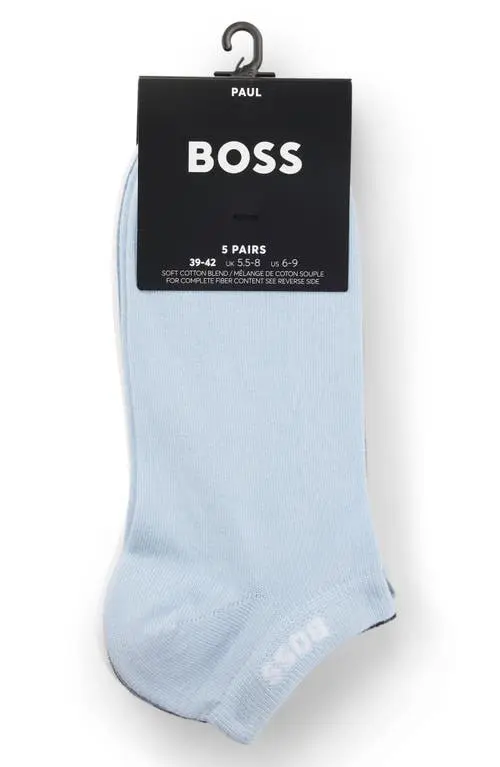 BOSS Assorted 5-pack Cotton Blend Ankle Socks