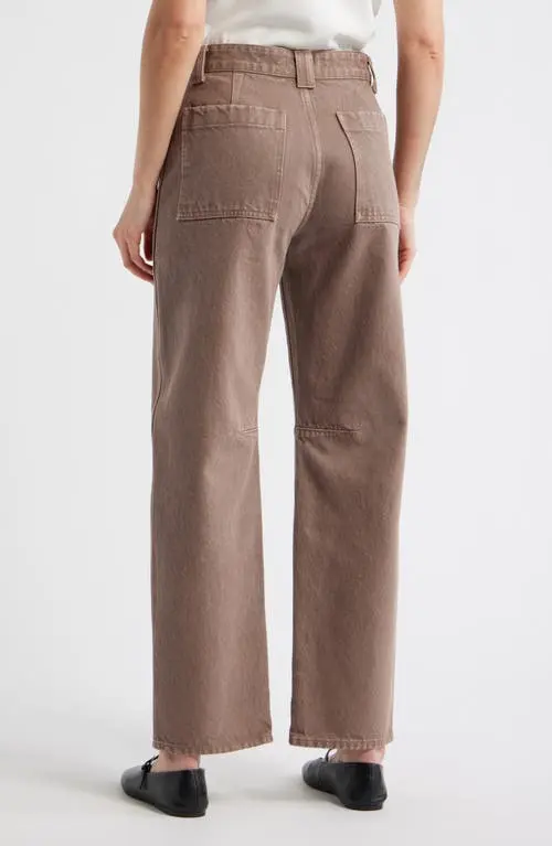 Madewell The Darted Utility Barrel Leg Jeans