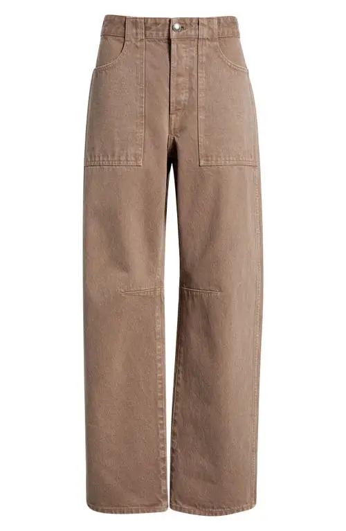 Madewell The Darted Utility Barrel Leg Jeans