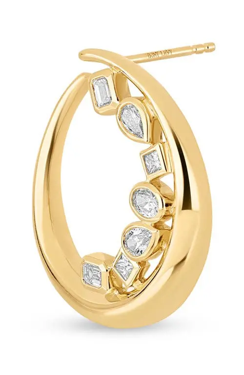 Bony Levy Maya Diamond Statement Hoop Earrings