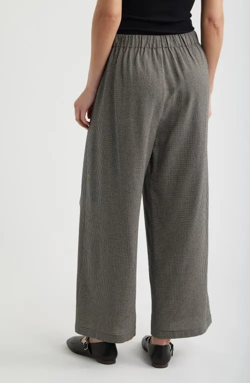 Eileen Fisher High Rise Wide Leg Ankle Pants