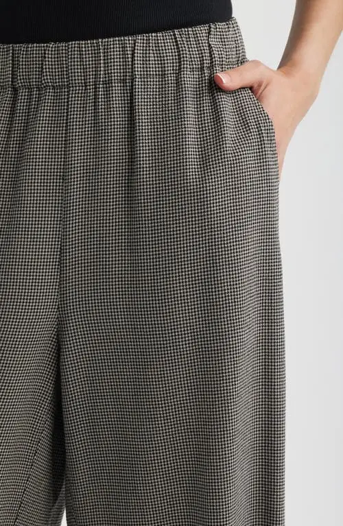 Eileen Fisher High Rise Wide Leg Ankle Pants