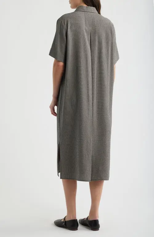 Eileen Fisher Checked Shirt Dress