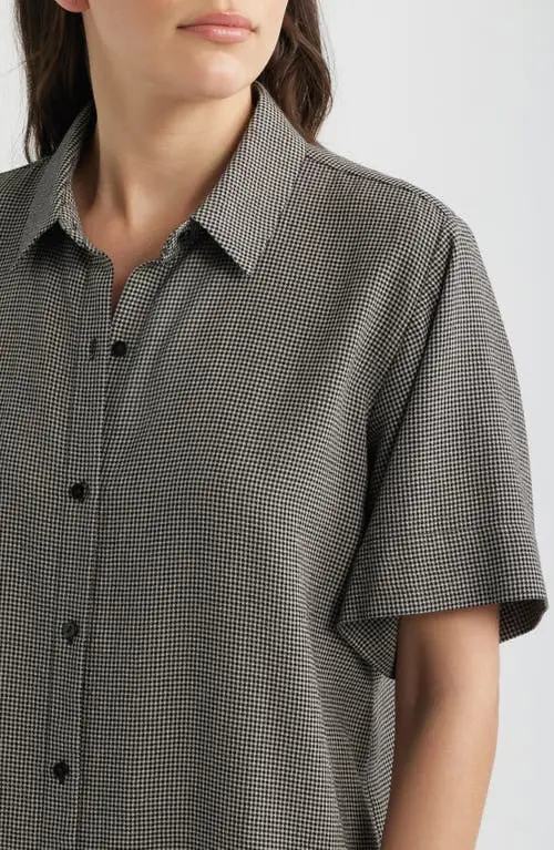 Eileen Fisher Checked Shirt Dress