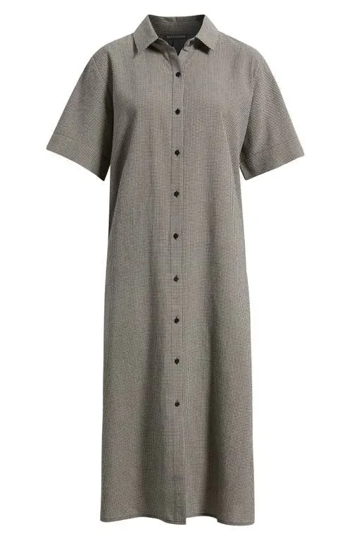 Eileen Fisher Checked Shirt Dress