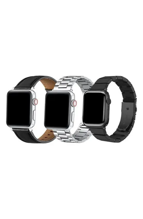POSH TECH Assorted 3-pack Apple Watch® Watchbands - Black Assorted