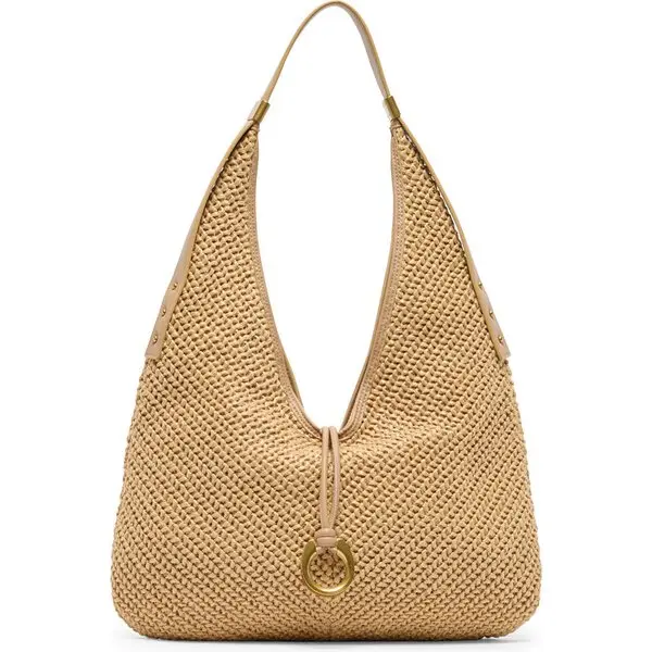 Dolce Vita Mercer Raffia Shoulder Bag - Natural