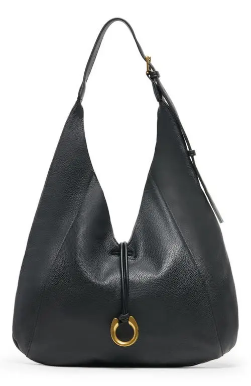 Dolce Vita Mercer Leather Shoulder Bag - Black Leather