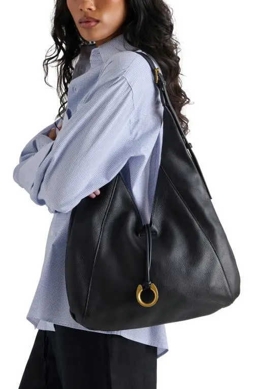 Dolce Vita Mercer Leather Shoulder Bag - Black Leather