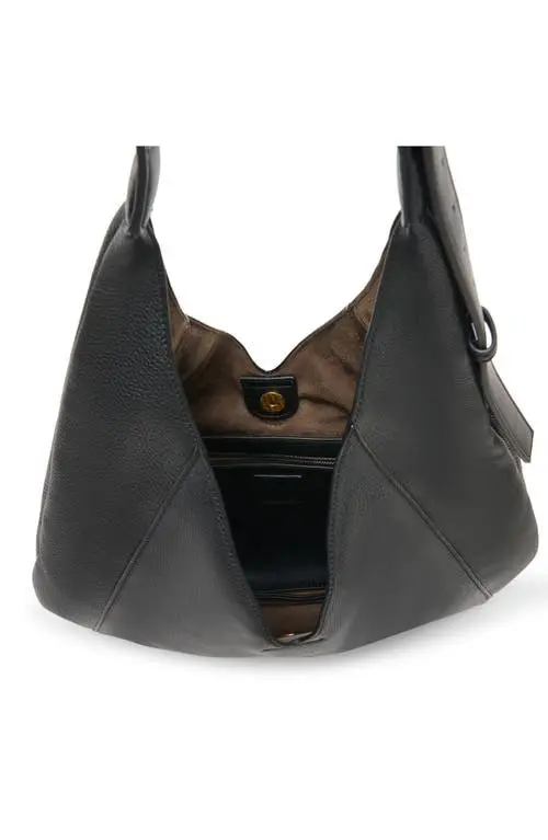 Dolce Vita Mercer Leather Shoulder Bag - Black Leather