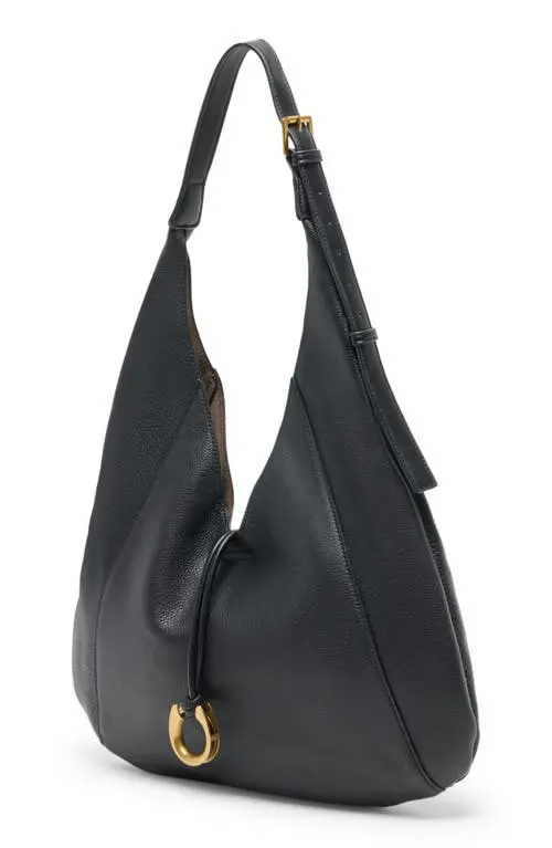 Dolce Vita Mercer Leather Shoulder Bag - Black Leather
