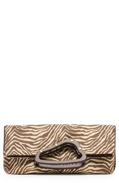 Dolce Vita Lesley Clutch - Zebra Raffia