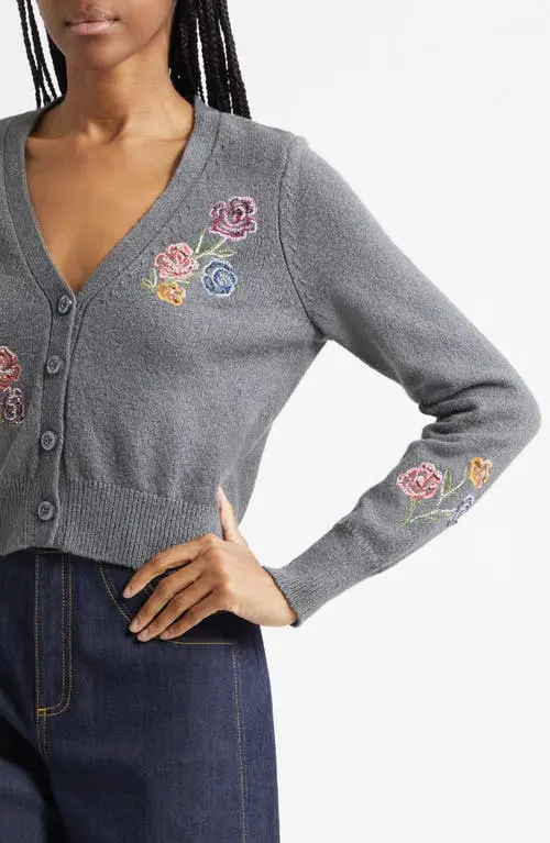 Cinq À Sept Nikko" Floral Embroidered Cardigan