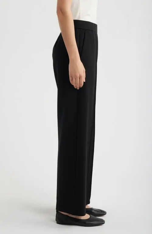 Eileen Fisher Pintuck High Waist Wide Leg Pants