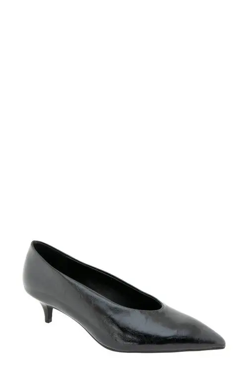 Bcbgmaxazria Pacsin Pointed Toe Kitten Heel Pump - Black