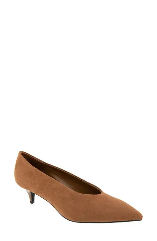 Bcbgmaxazria Pacsin Pointed Toe Kitten Heel Pump - Tan
