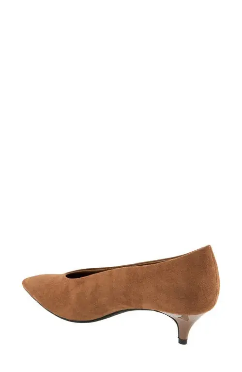 Bcbgmaxazria Pacsin Pointed Toe Kitten Heel Pump - Tan