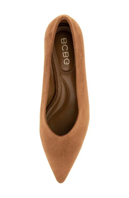 Bcbgmaxazria Pacsin Pointed Toe Kitten Heel Pump - Tan