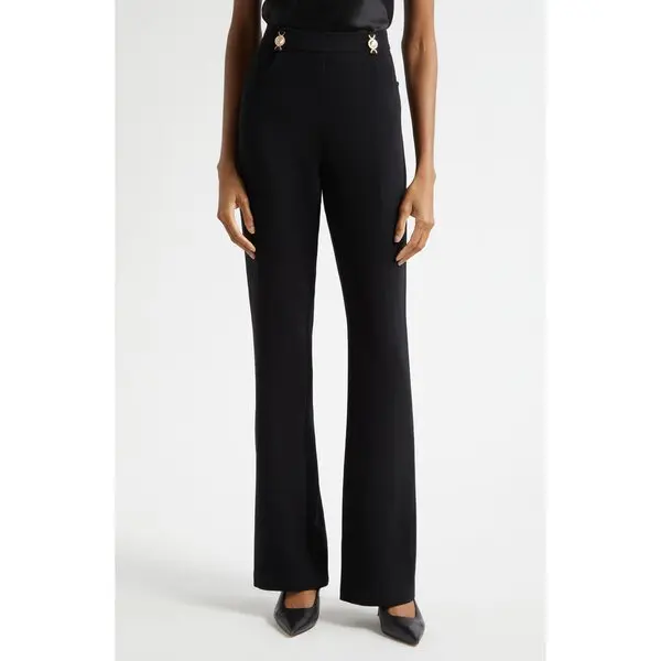 Cinq À Sept Mallie High Waist Bootcut Pants - Black