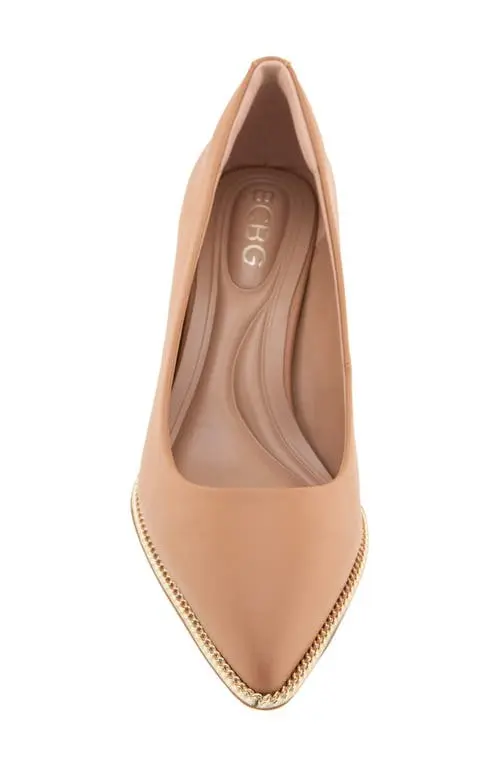 Bcbgmaxazria Clara Chain Pointed Toe Pump - Tan
