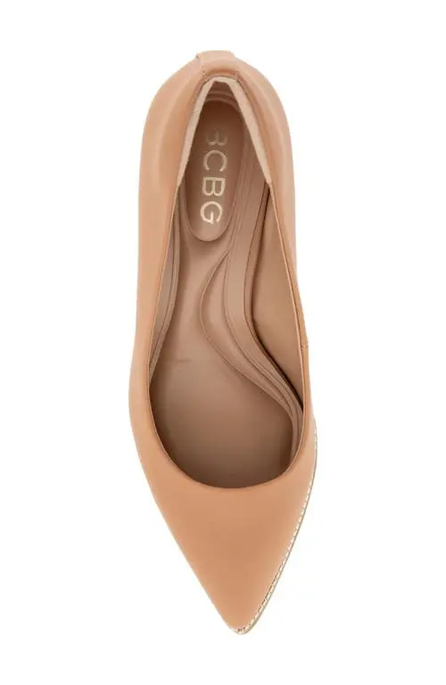 Bcbgmaxazria Clara Chain Pointed Toe Pump - Tan