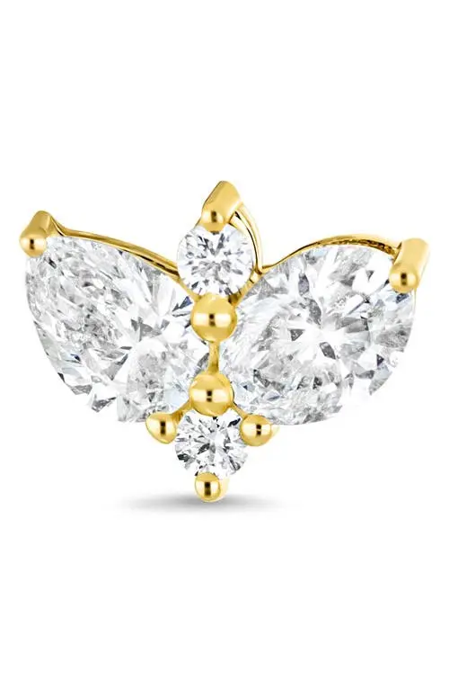 Bony Levy 18k Gold Diamond Triple Marquise Stud Earrings