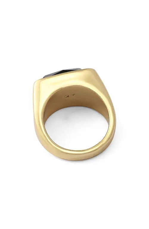 ALLSAINTS Rectangular Stone Signet Ring