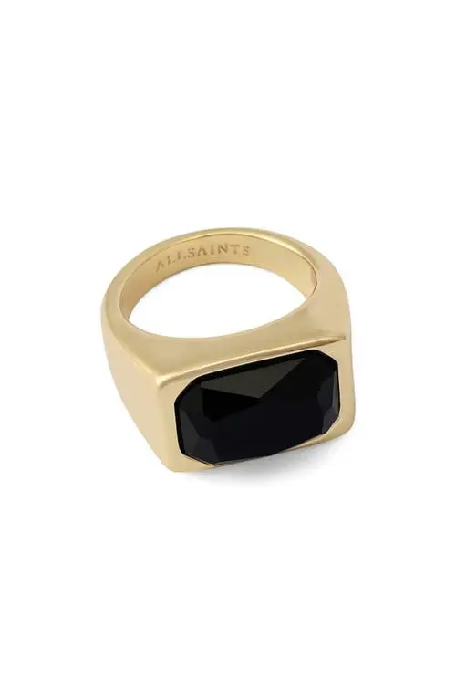 ALLSAINTS Rectangular Stone Signet Ring