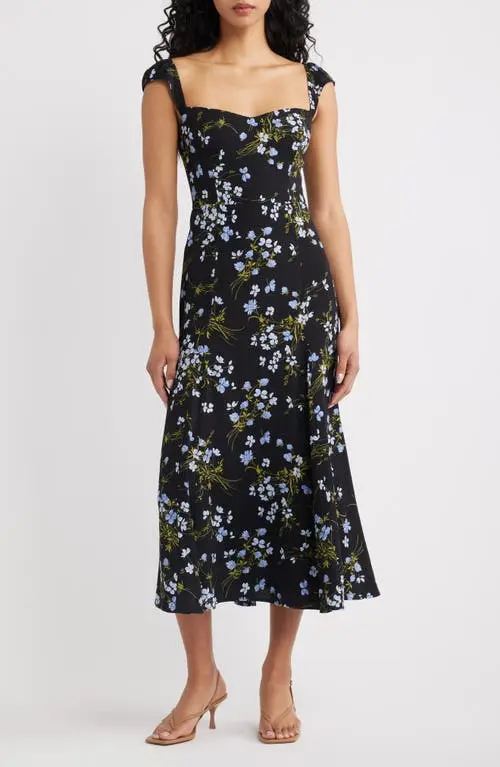 REFORMATION Bryson Floral Midi Dress - Lia