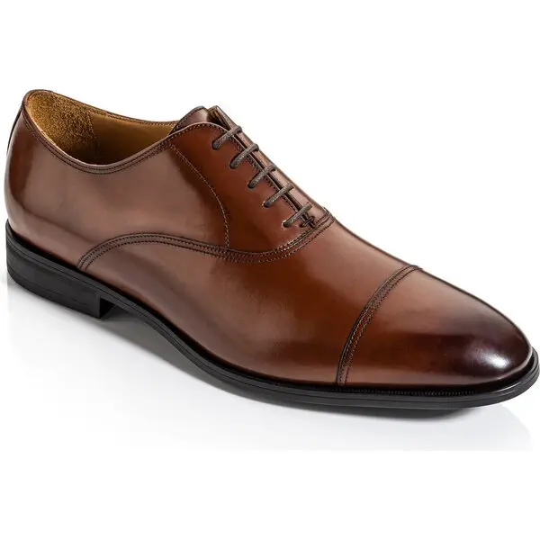 To Boot New York Dale Cap Toe Oxford - Cognac