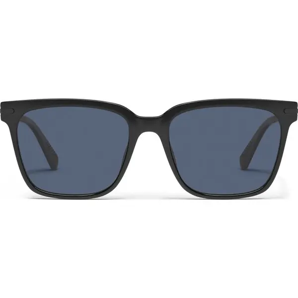 Quay Recap 56mm Polarized Square Sunglasses - Black/navy Polarized