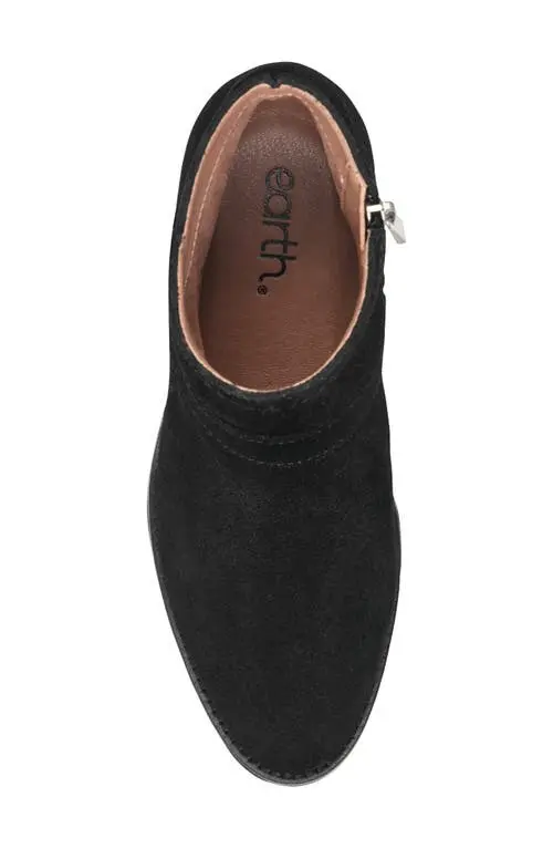 Earth Corbin Fringe Strap Ankle Bootie - Black