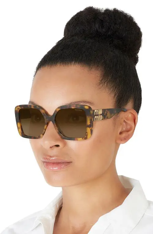 Miu Miu 56mm Gradient Irregular Sunglasses
