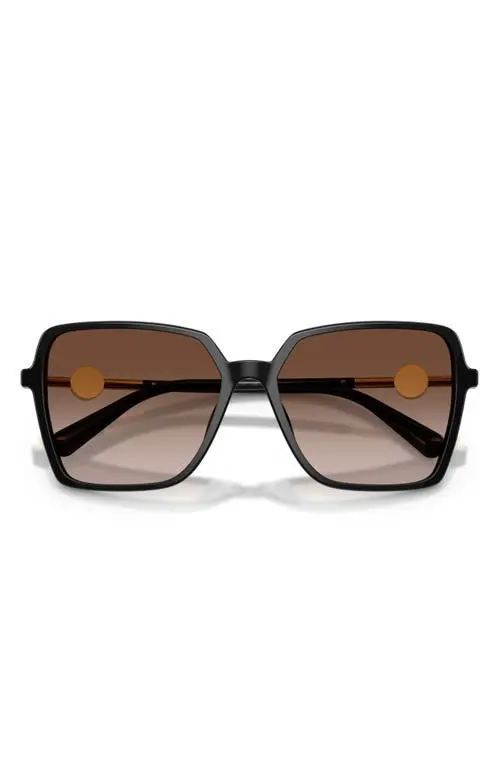 Versace 58mm Square Frame Sunglasses With Medusa Hardware