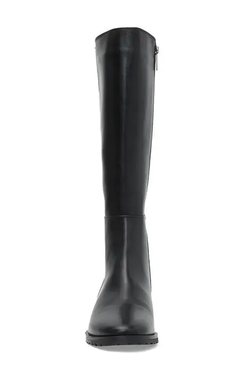Aquatalia Romello Waterproof Knee High Boot - Black Leather